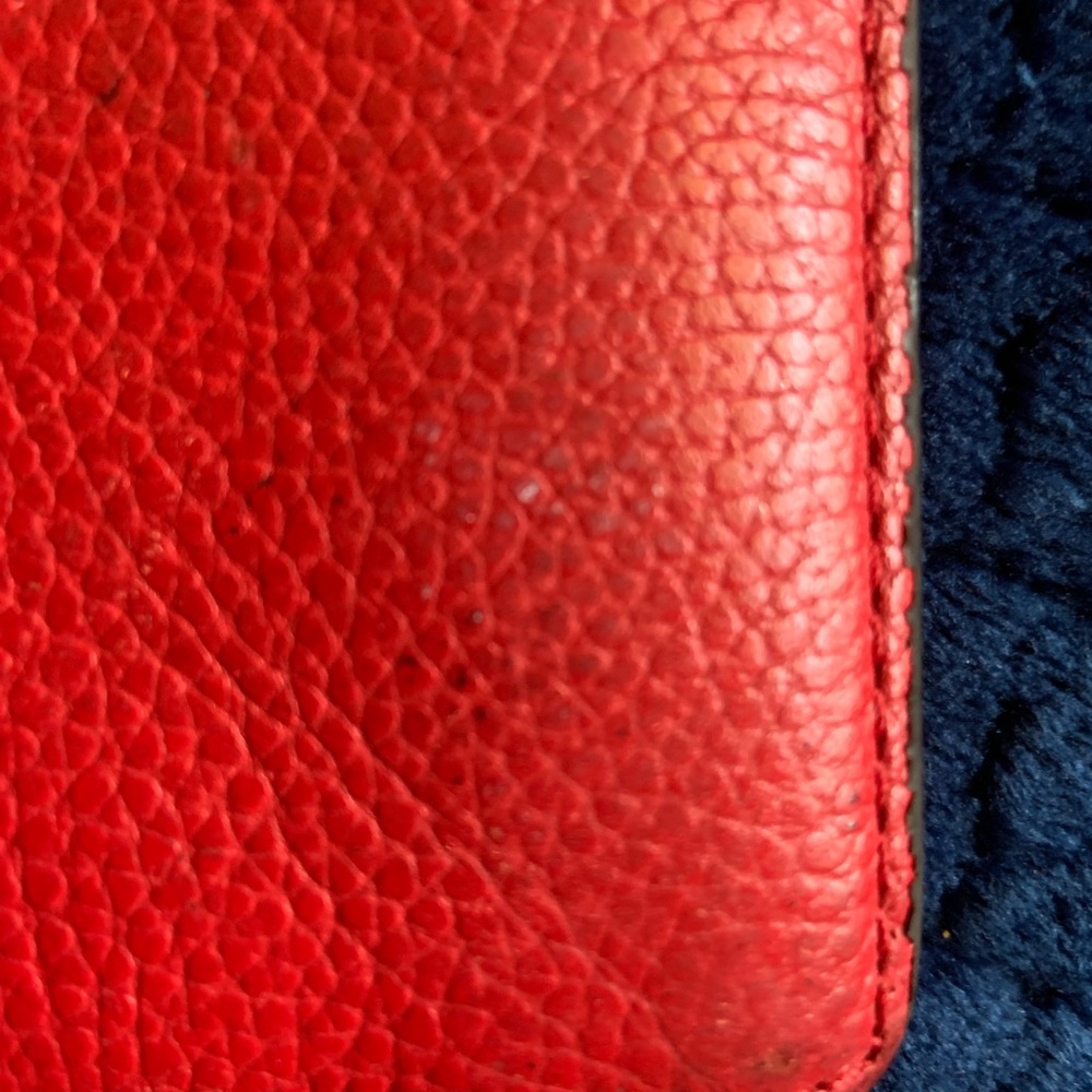 Michael Kors Women’s Red Pebbled Leather Wallet - Gem